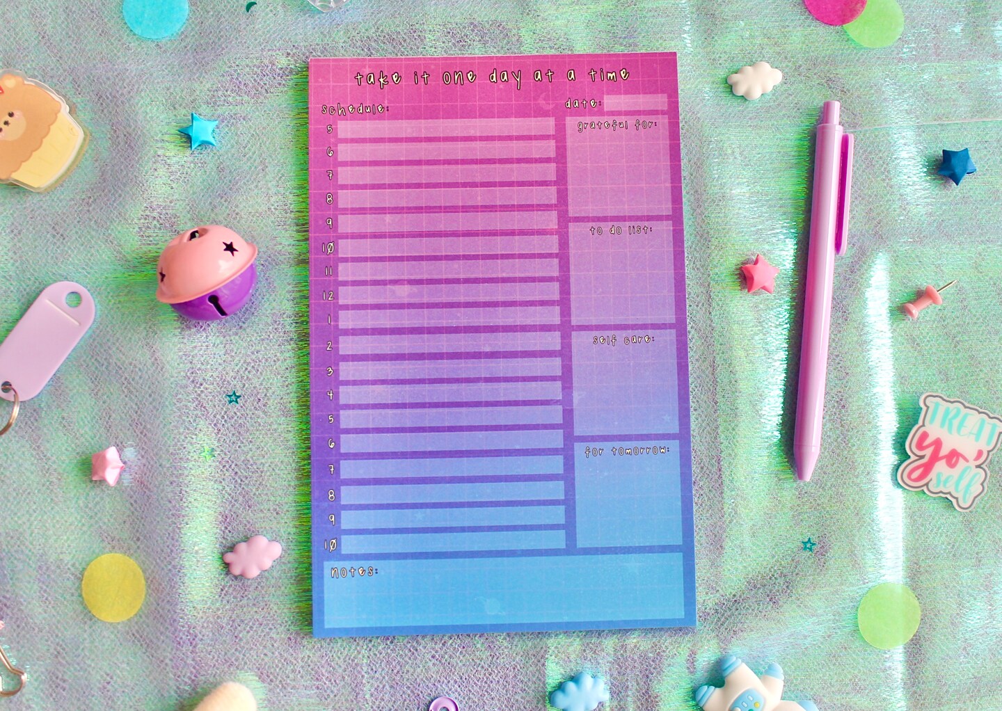Daily Planner Pad, Planner Pad, Cute Planner Pad, Aesthetic Note Pad ...