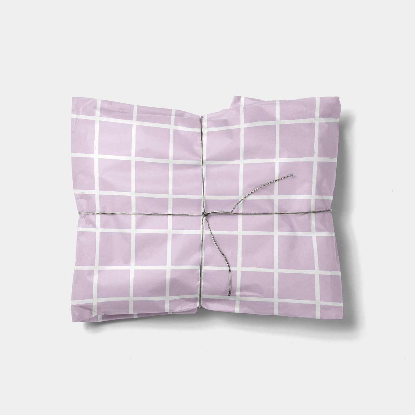 Violet Chalk Plaid Gift Wrap | Michaels