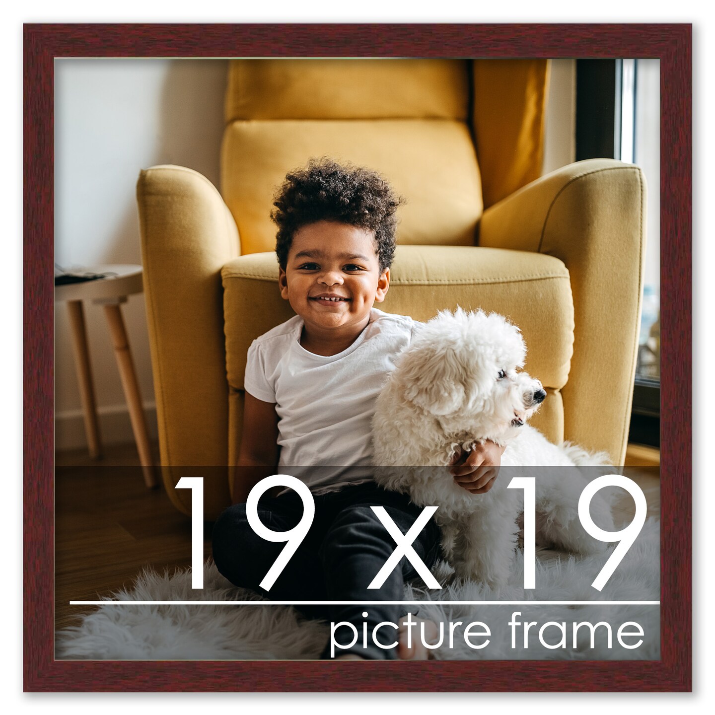 19x19 Minimalist Picture Frame with UV-Resistant Acrylic & Acid Free ...