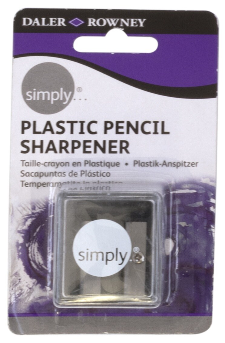 Daler-Rowney Simply Plastic Pencil Sharpener-Black | Michaels