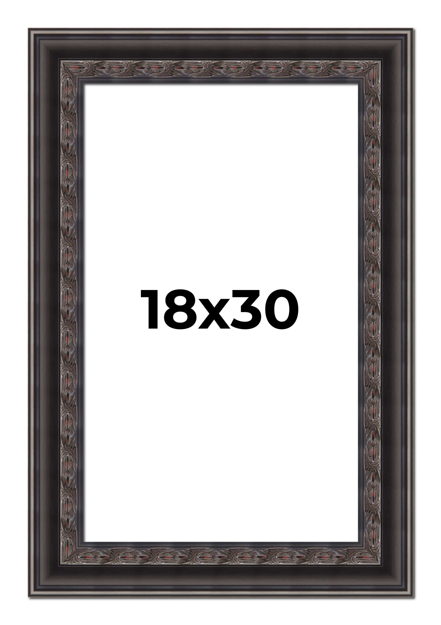 18x30 3.5" Wide Ornate Picture Frame with UV-Resistant Acrylic & Acid ...