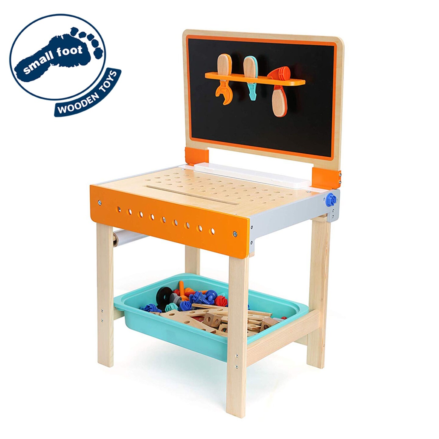 Small Foot Wooden Toys - 2 In 1 Children´S Workbench With Drawing Table ...