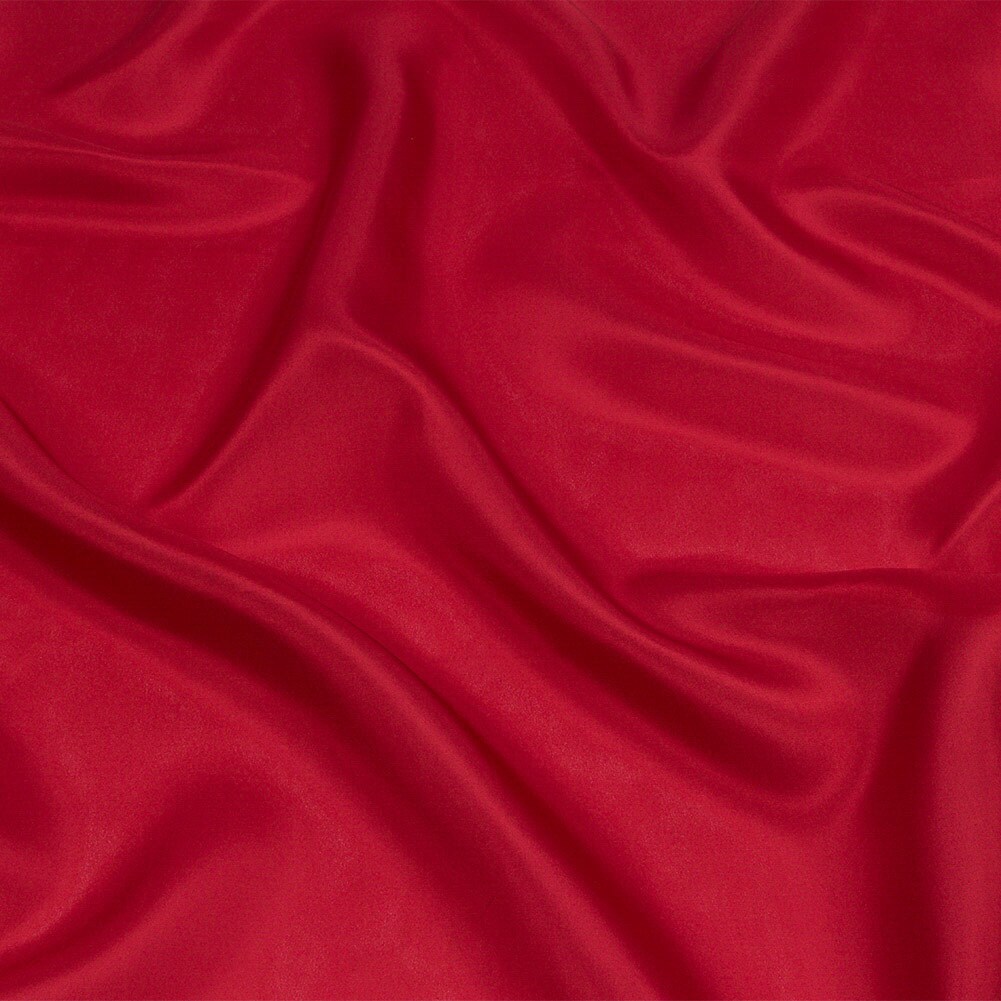 1 Yard Luxurious Tango Red Silk Habotai Lightweight China Silk Fabric ...