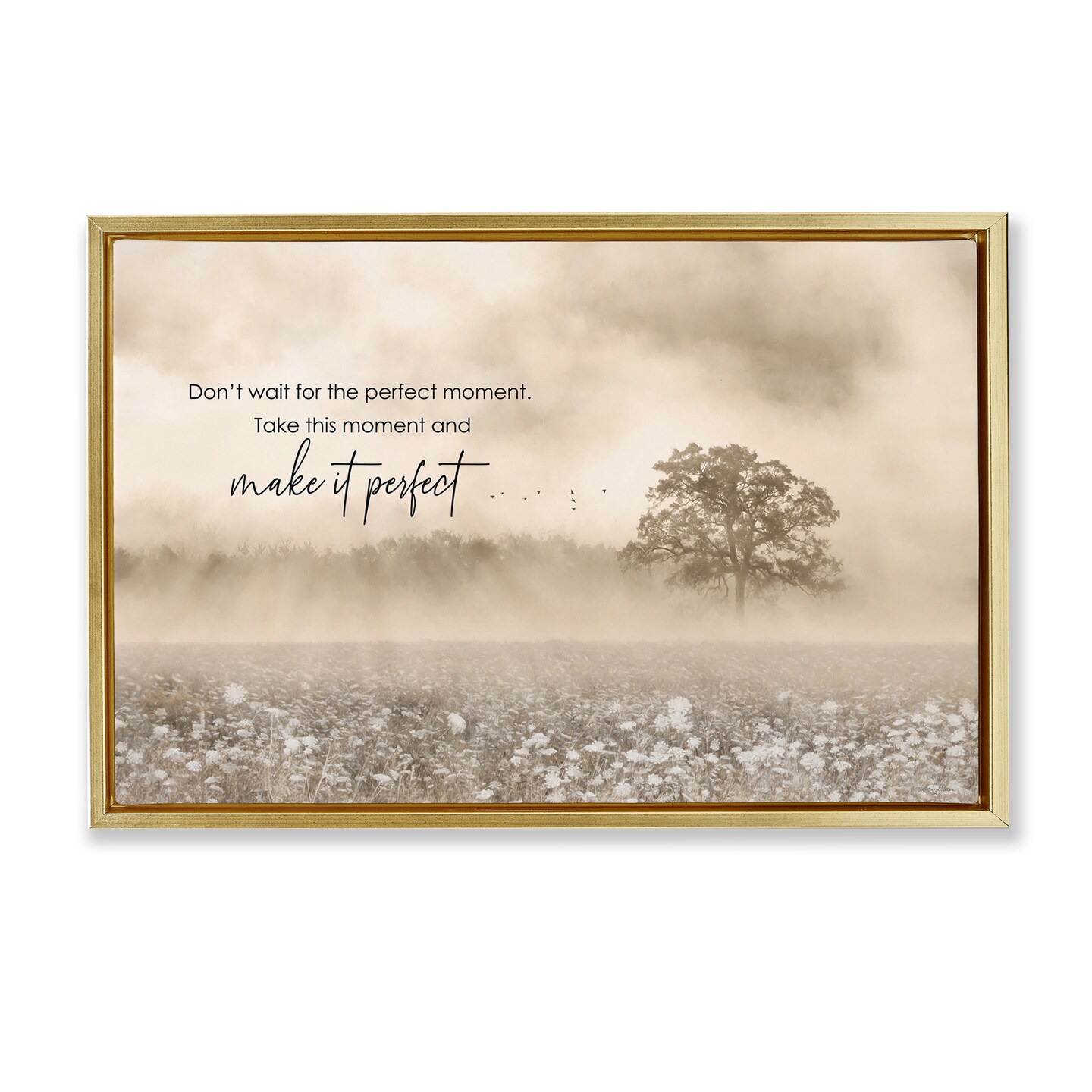 Stupell Industries Make it Perfect Landscape Floating Frame, design by ...