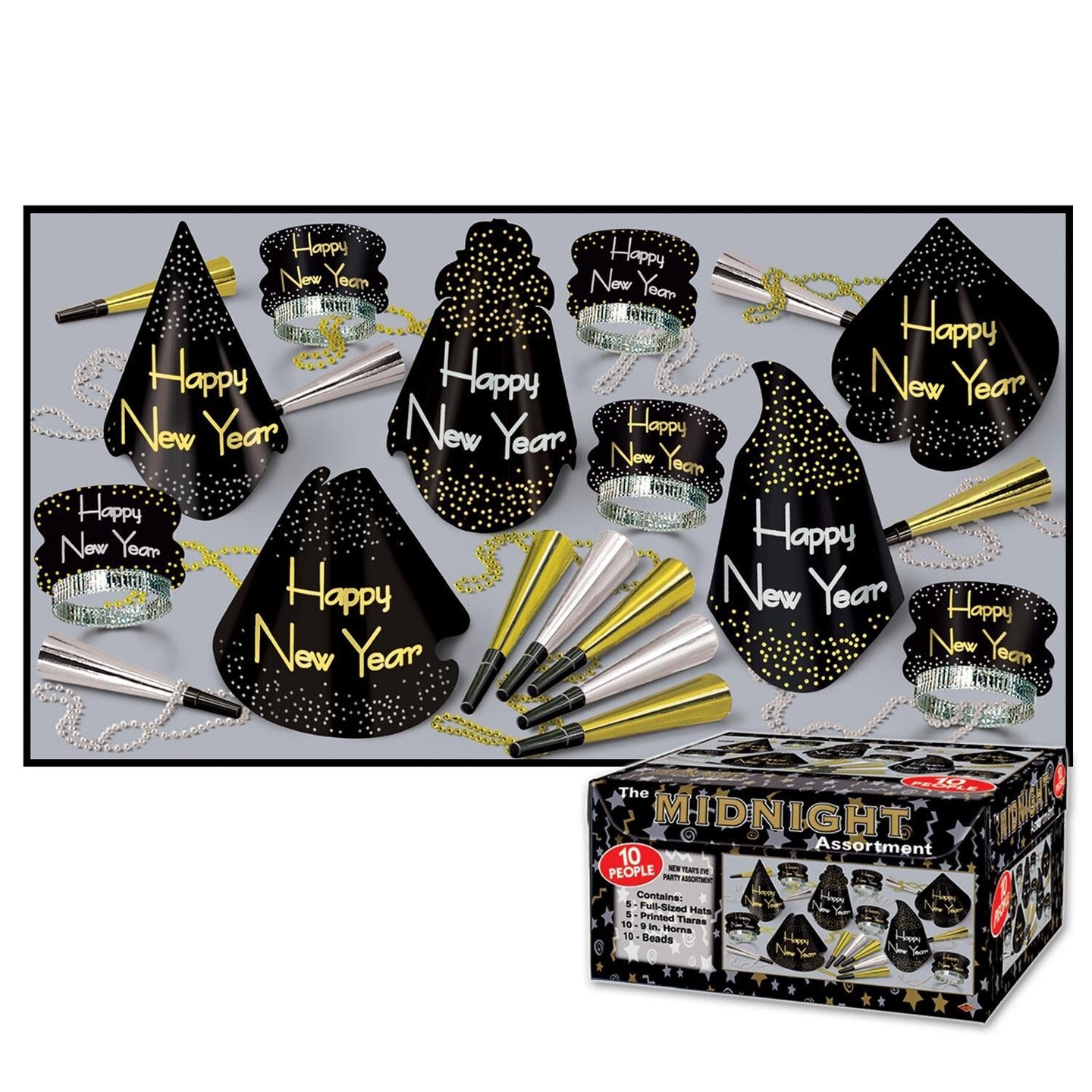 Midnight New Year's Eve Party Kit for 10 | Michaels