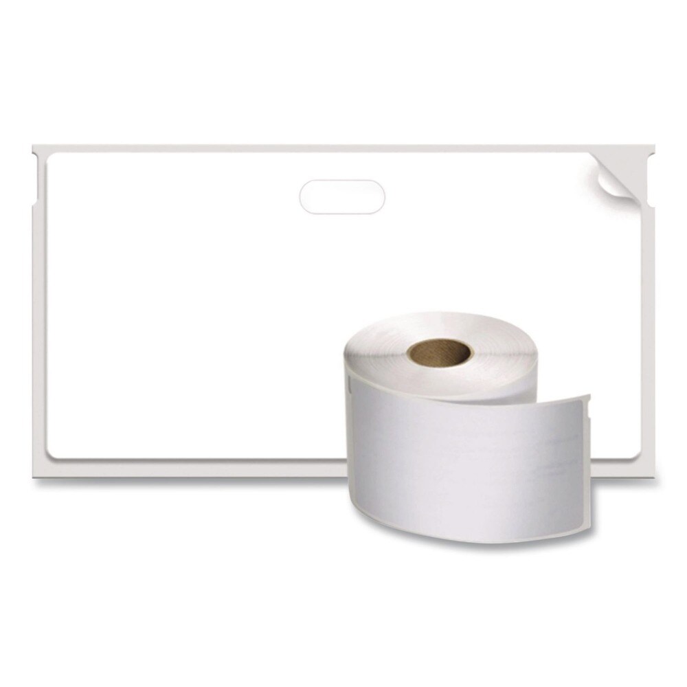 DYMO 2.25 in. x 4 in. Self-Adhesive Name Badge Labels - White (1/Box ...
