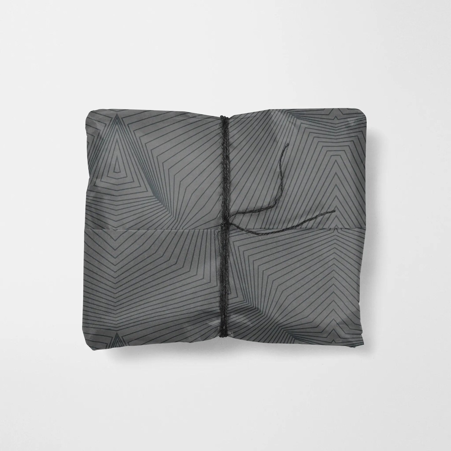 Fine Line Black and Gray Zig Zag Gift Wrap | Michaels