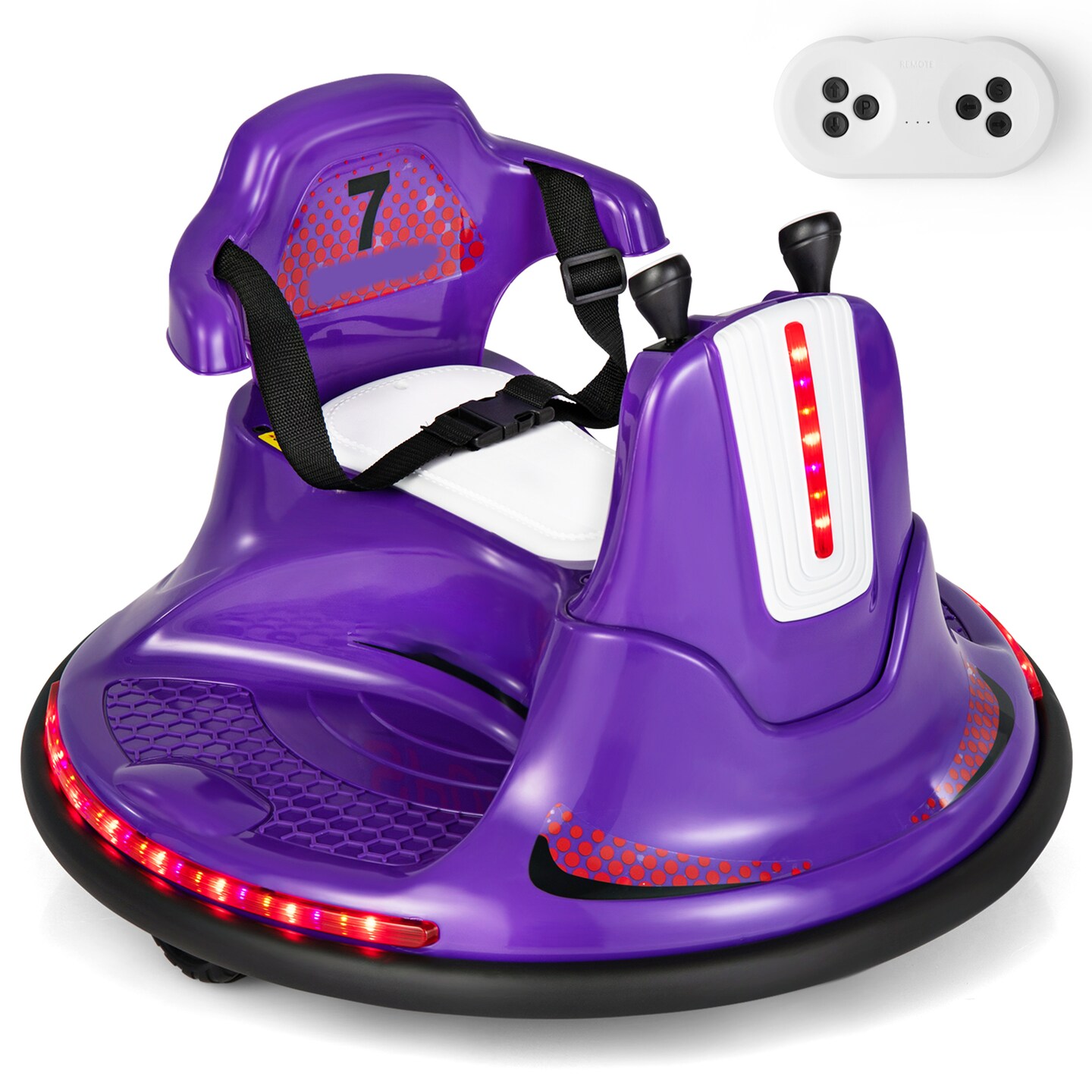 12V Kids Ride On Bumper Car with Remote Control Lights and Music | Michaels
