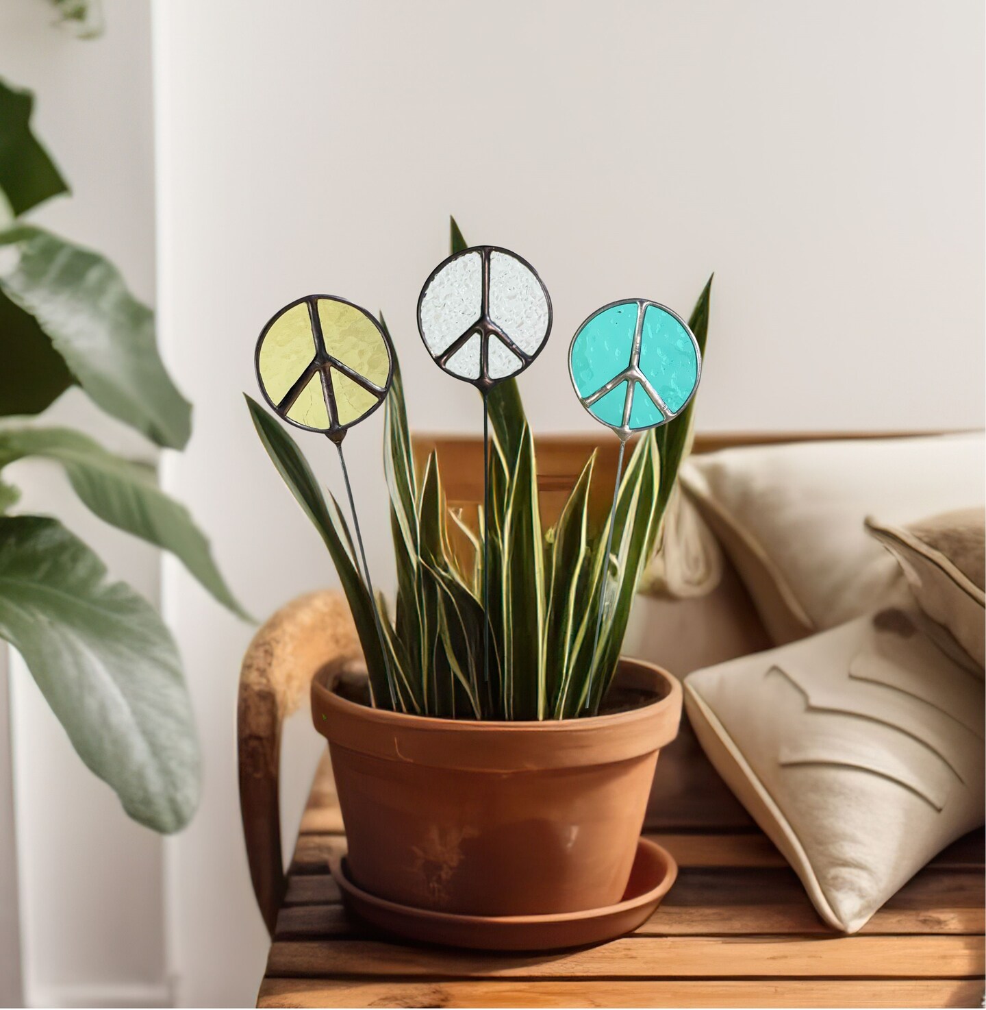 Peace Sign Plant Stake (Transparent) | MakerPlace by Michaels