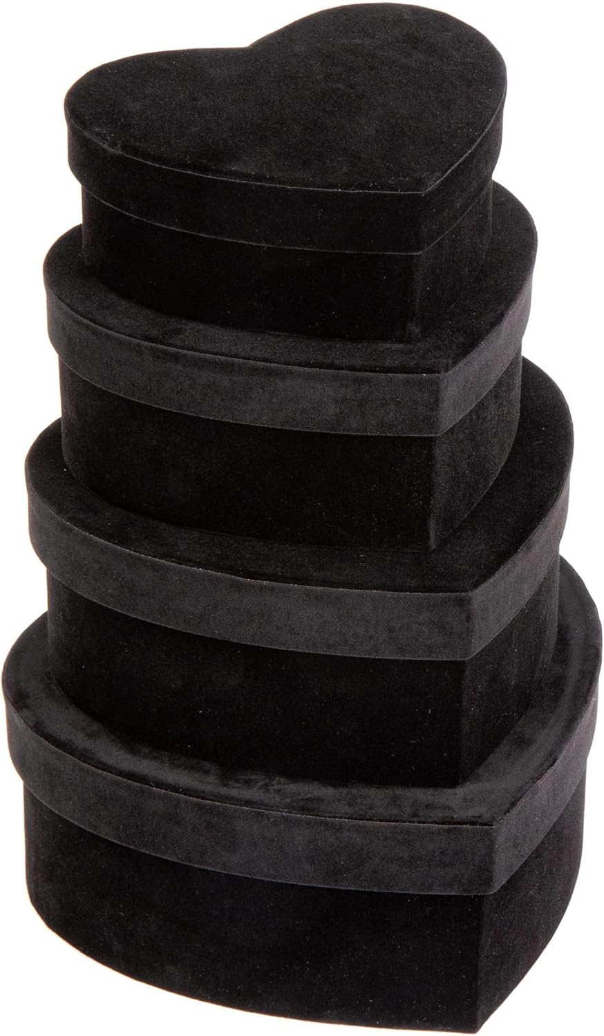 Black Gift Boxes with Lids for Presents 4 Pack Velvet Nesting | Michaels