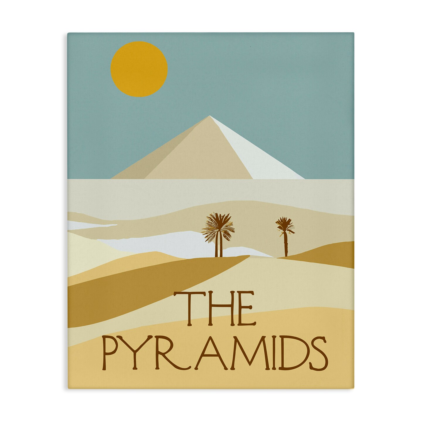 Stupell Industries Egypt Pyramids Landmark Canvas Wall Art Design by ...