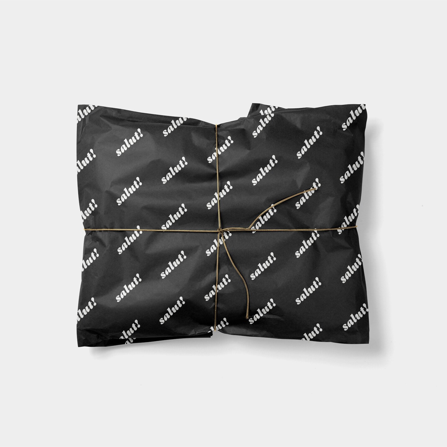 "Salut!" Custom Script Gift Wrap | Michaels