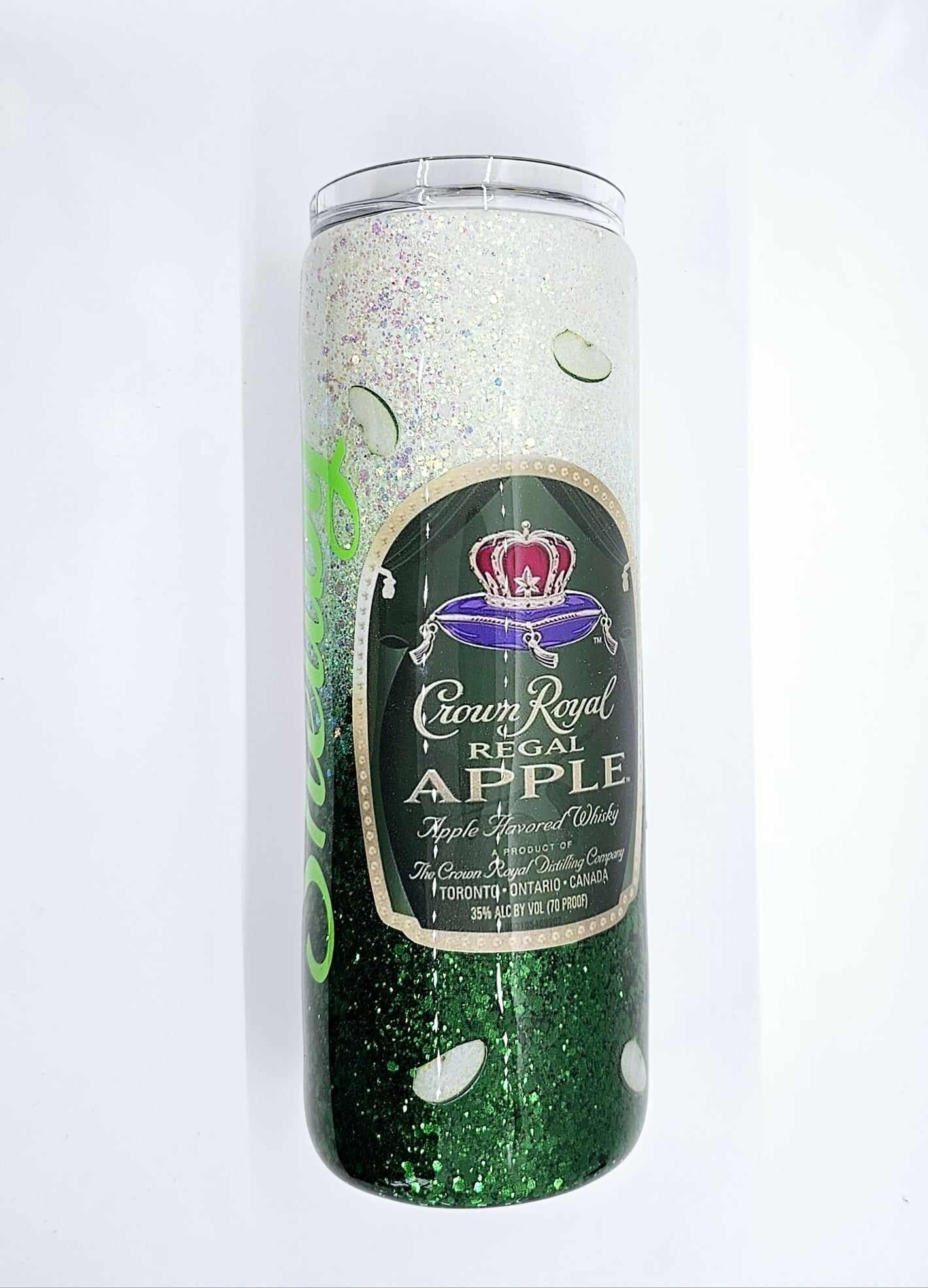 Crown Royal Apple glitter tumbler | MakerPlace by Michaels