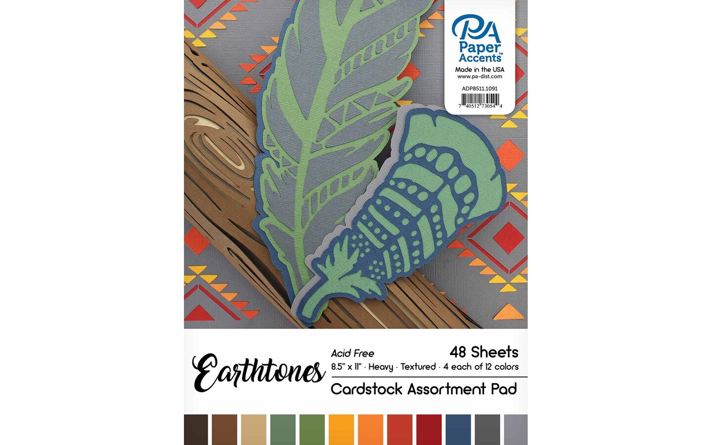 Cardstock Pad 8.5x11 48pc Earthtone Assortment | Michaels