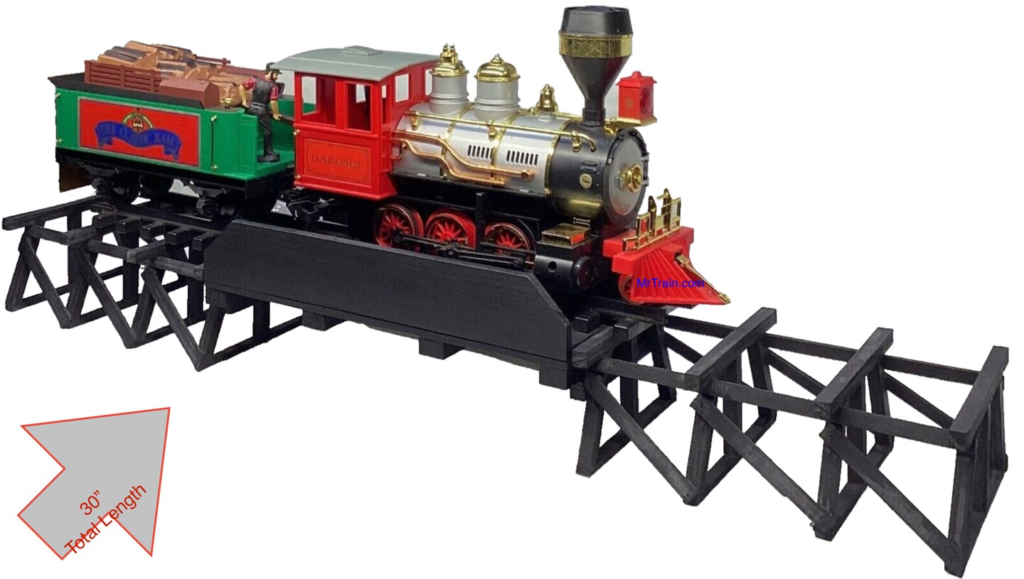 G Scale Girder Bridge with Trestle | 30" Long Miniature Train Railroad ...