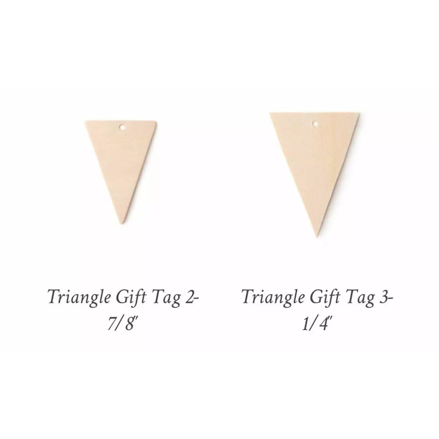 Kitcheniva 50 Pcs Wood Triangle Gift Tags Wedding Decor Party Crafts ...