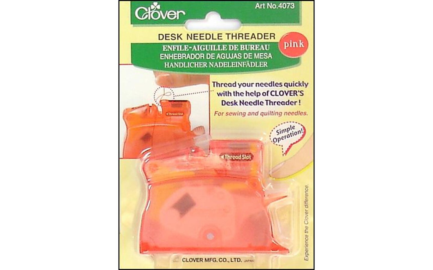 Clover Desk Needle Threader Pink | Michaels