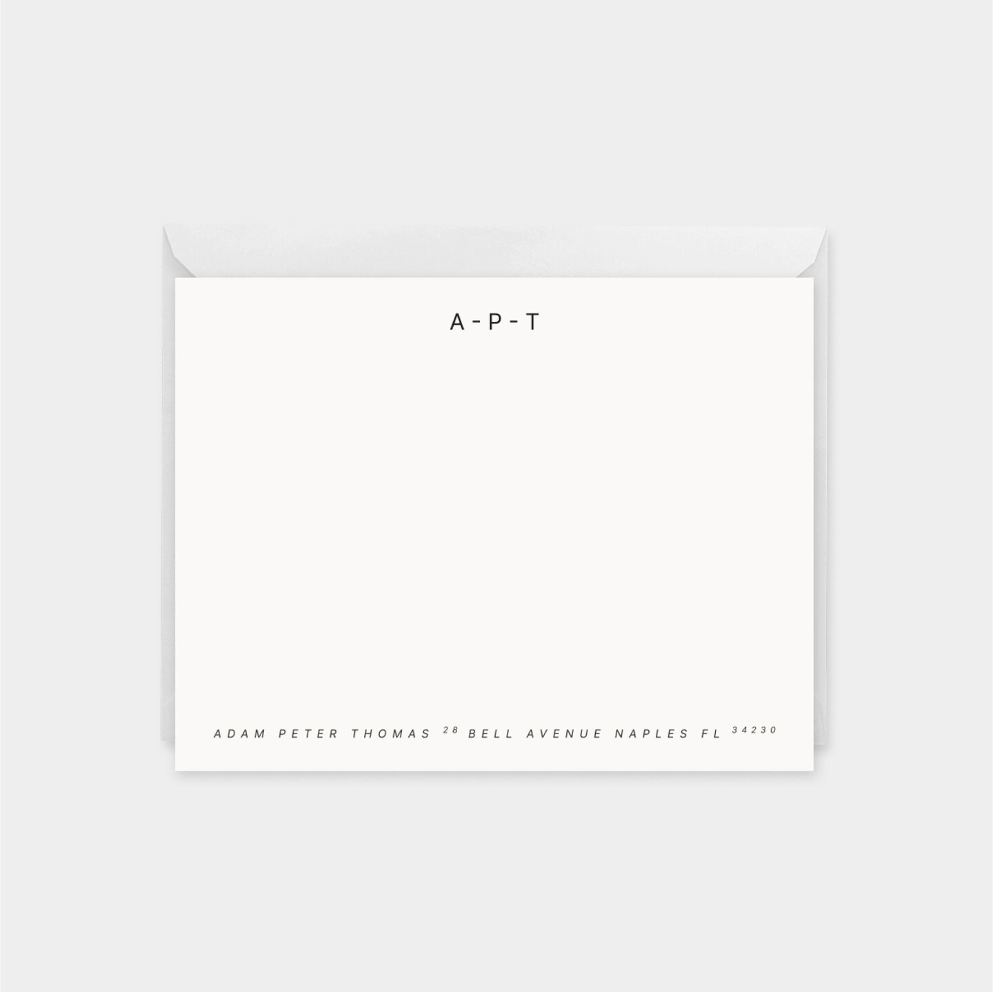 Dash Monogram Note Cards II | Michaels