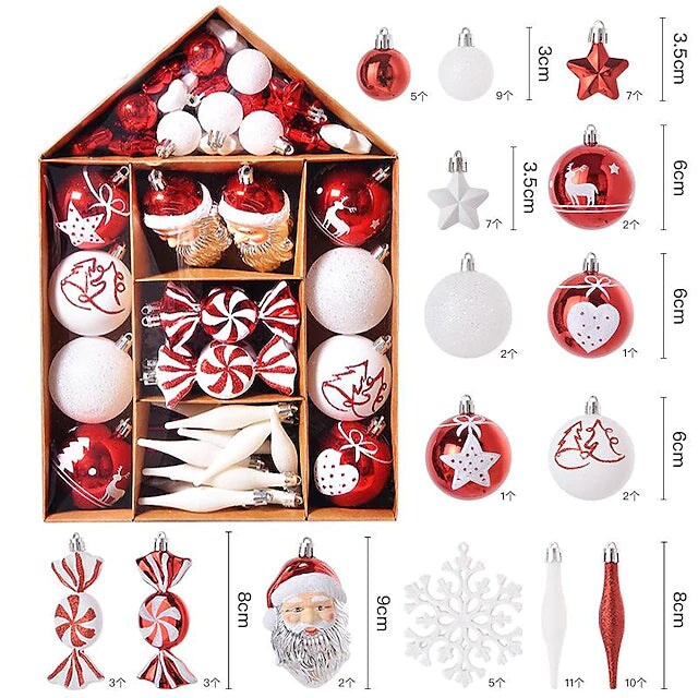 70-Pieces Set: Christmas Tree Decorations Christmas Ball | Michaels