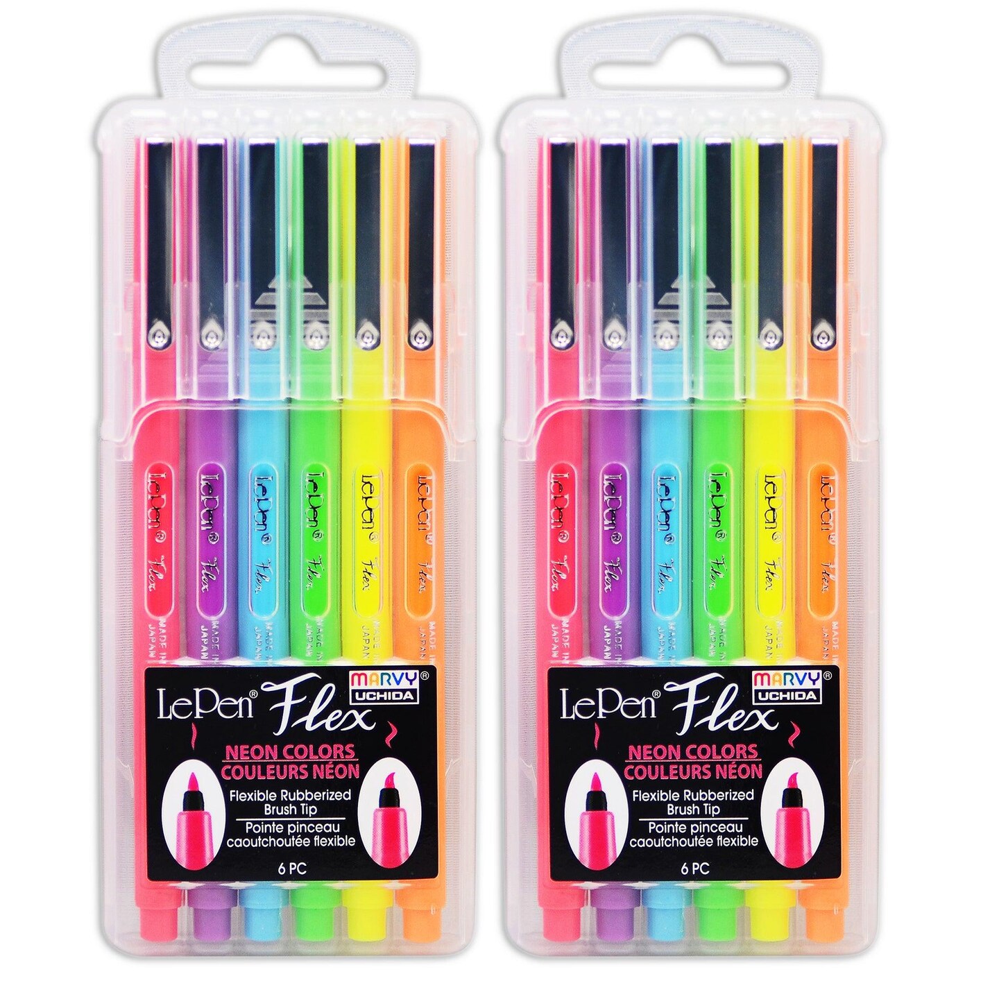 LePen® Flex, 6 Neon Colors Per Pack, 2 Packs | Michaels