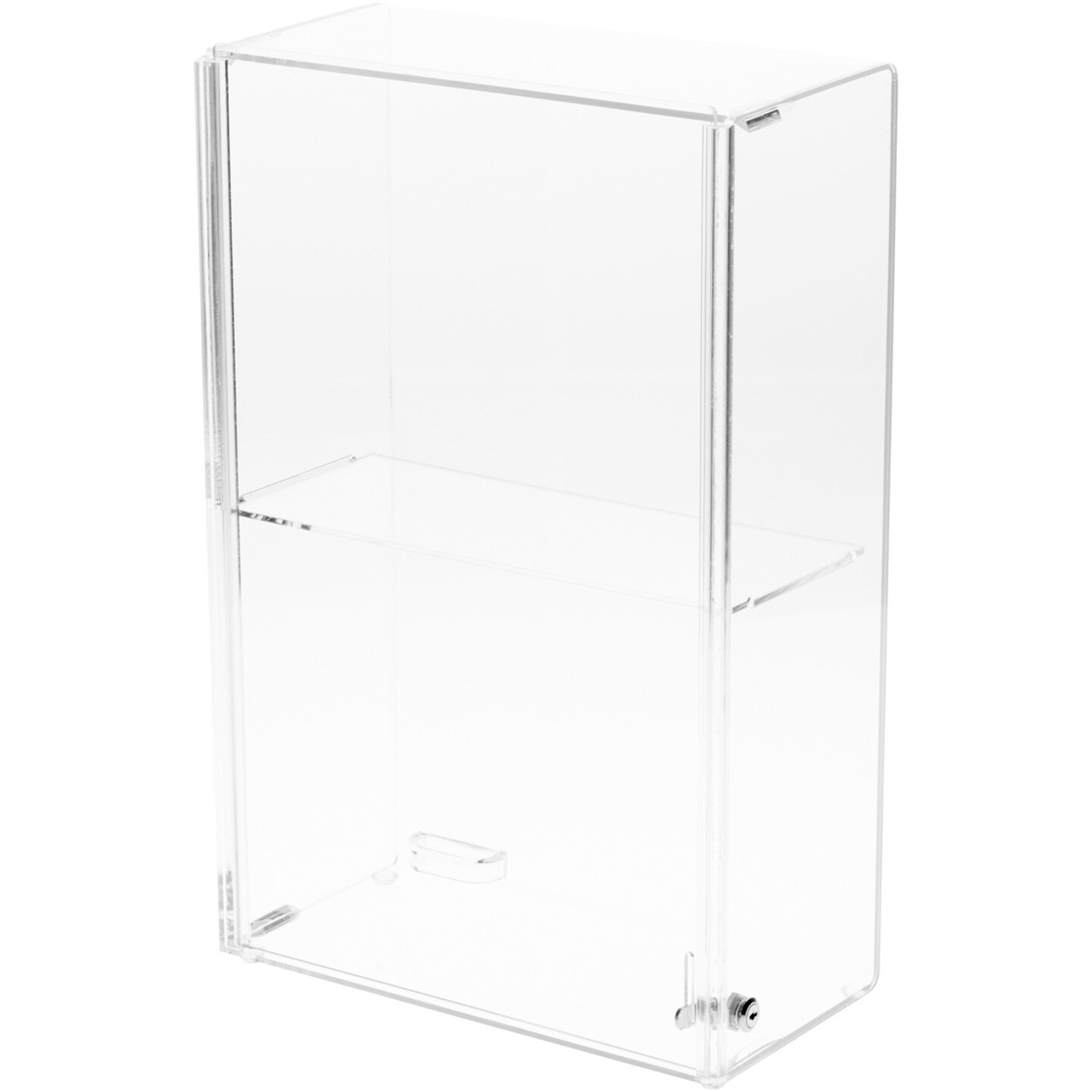 Plymor Clear Acrylic Locking Display Case with Sliding Back, 1 Shelf ...