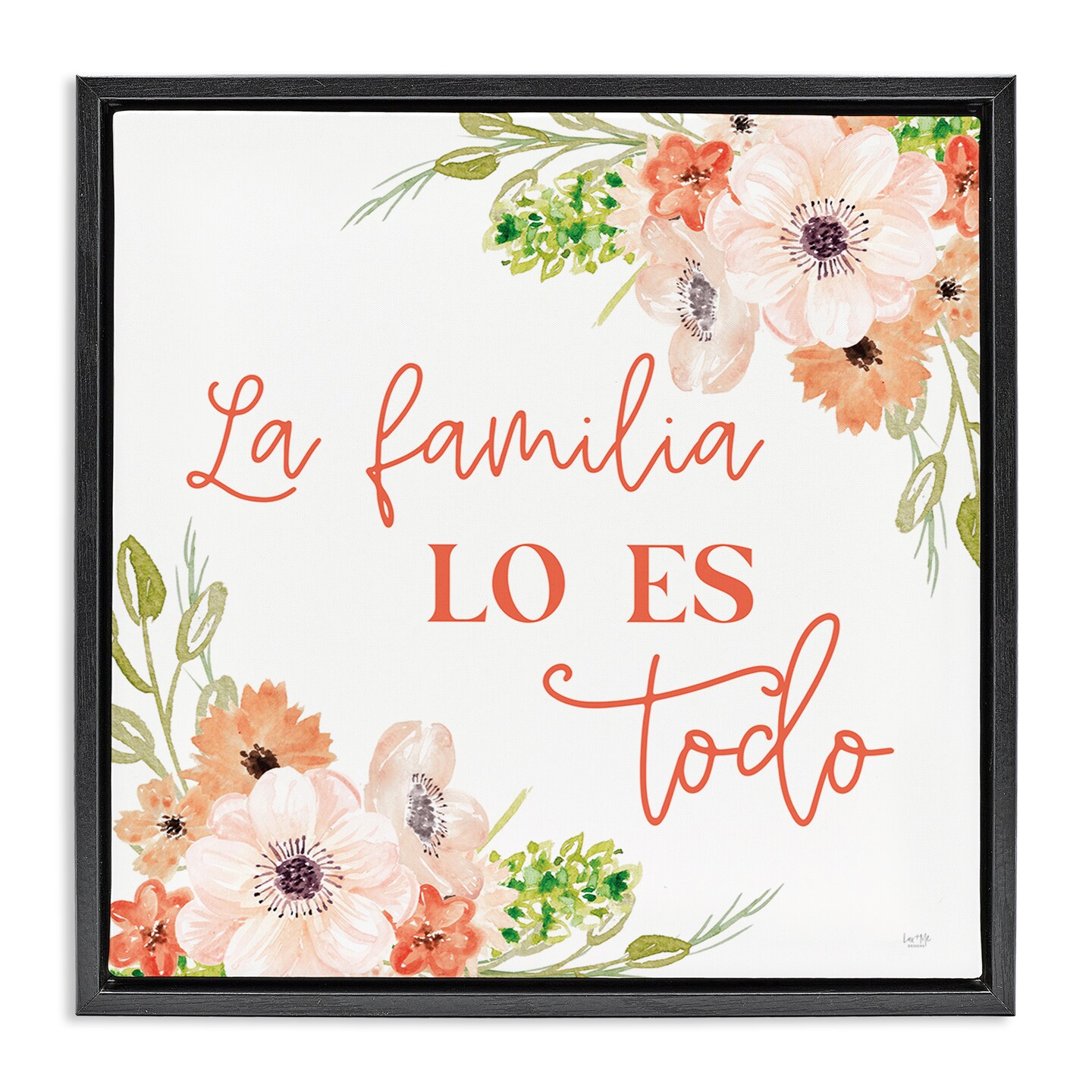 Stupell Industries Spanish Family Is Everything Framed Floater Canvas ...