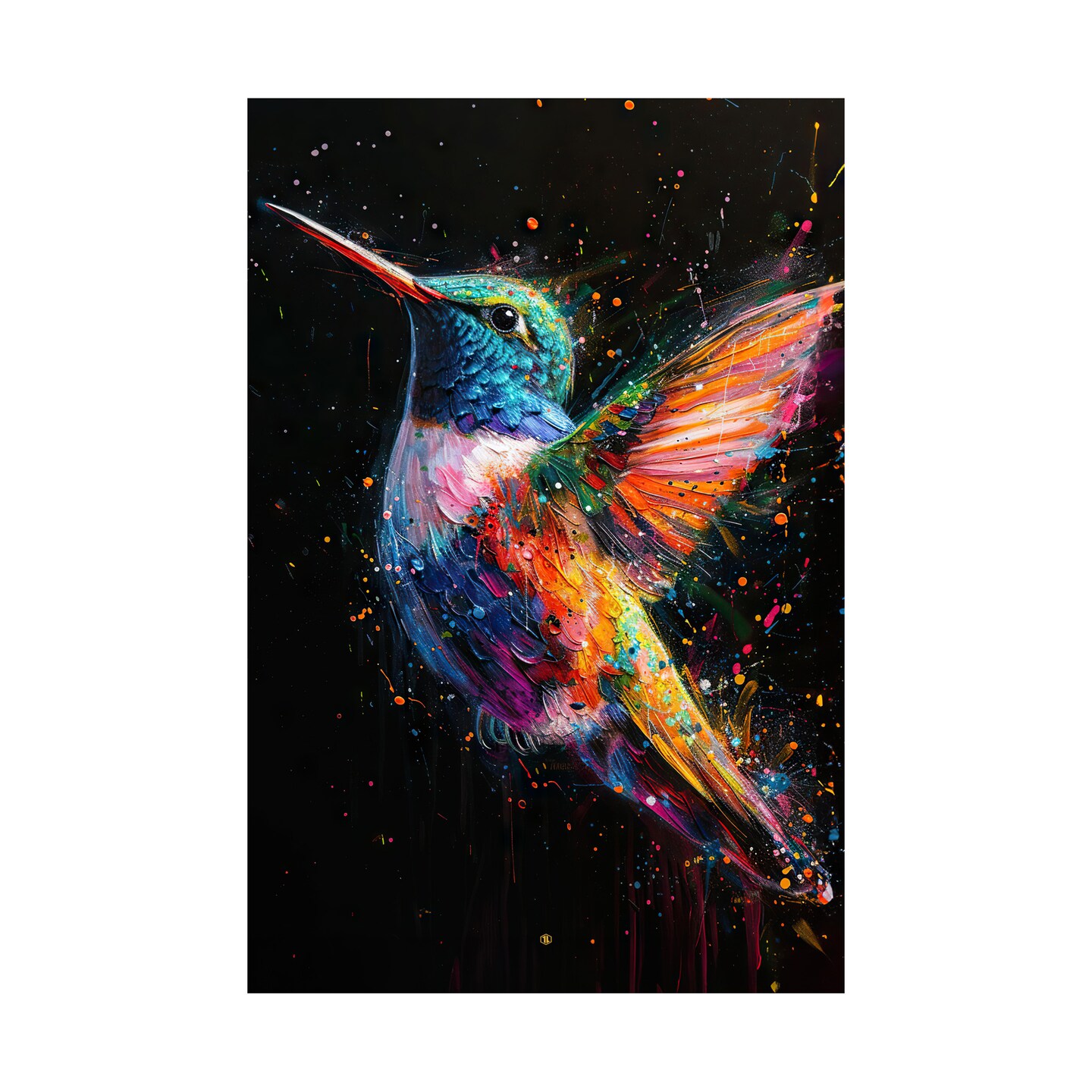 Hummingbird Poster, Animal Print, Office Poster, Home Decor | S2 ...