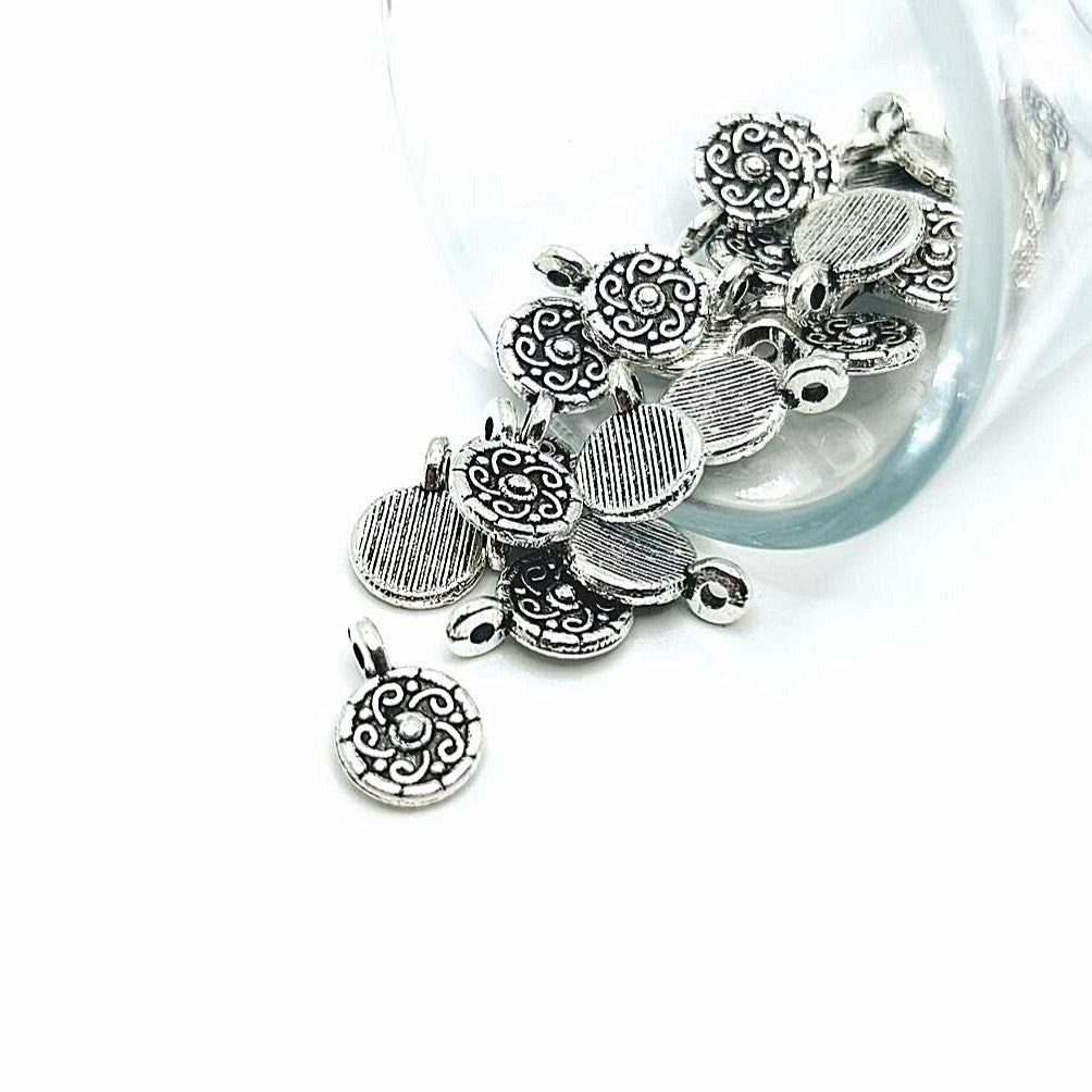 4, 20 or 50 Pieces: Small Silver Scroll Embellishment Charms | Michaels