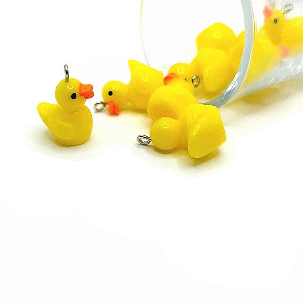 4 or 12 Pieces: Yellow Rubber Duck Charms | Michaels