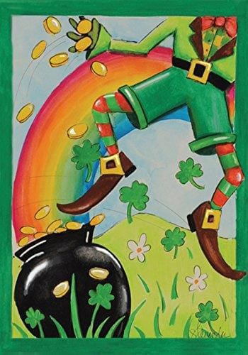 Leaping Leprechaun Flag 2 Sided St Patricks Banner | Michaels