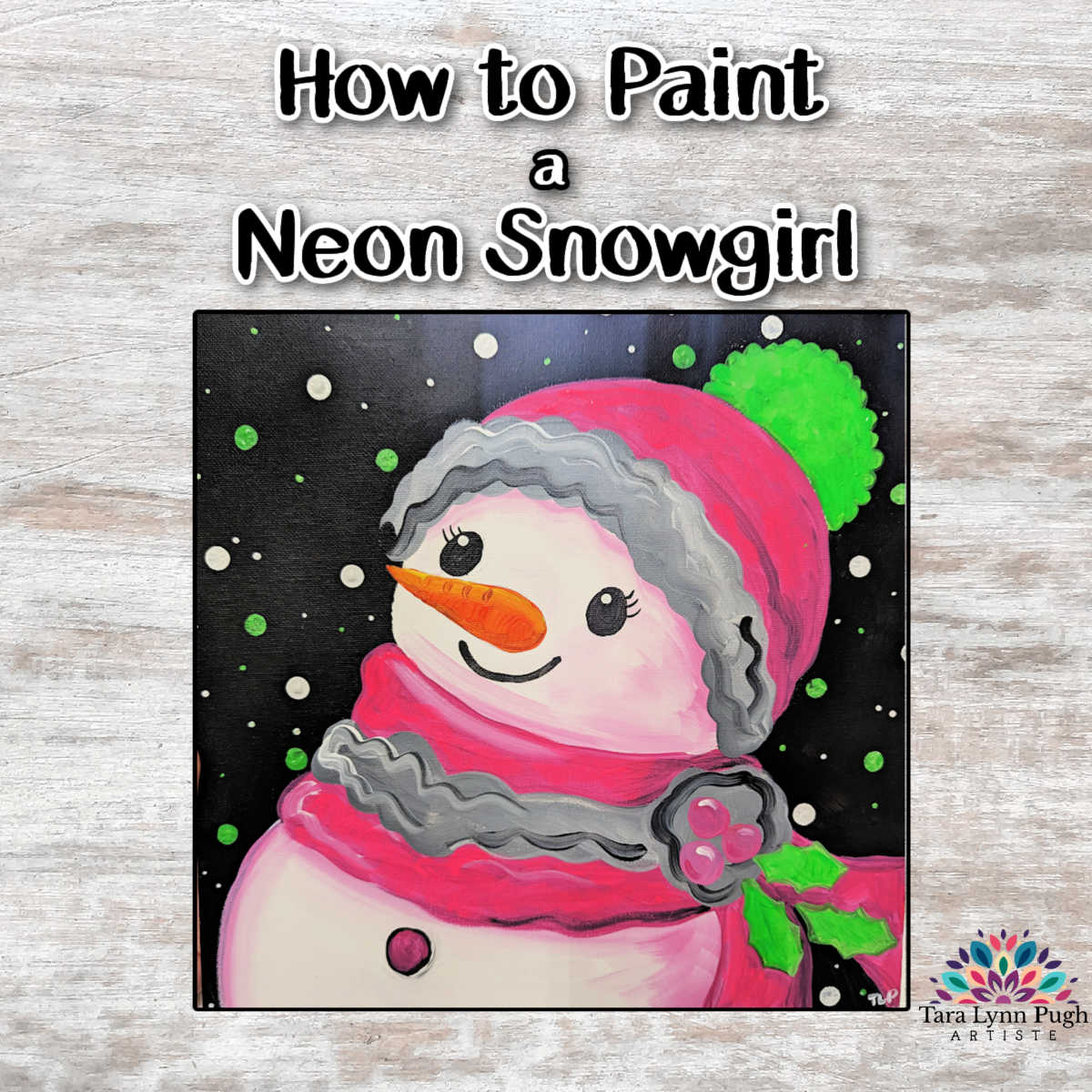 How to Paint a Neon Snowgirl! | everyday-crafts-hobbies | Michaels