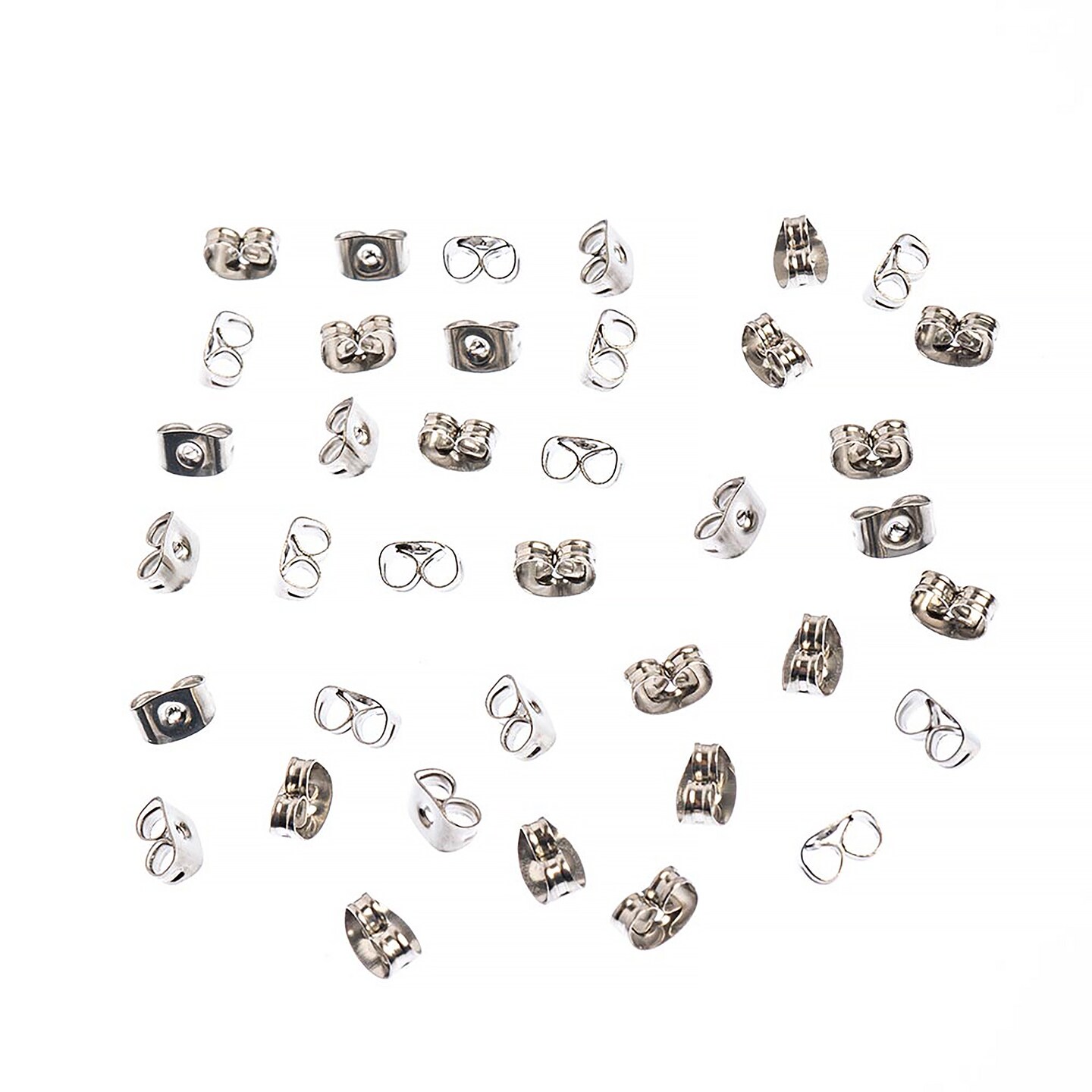 John Bead Stainless Steel Silver Earring Clutch | Michaels