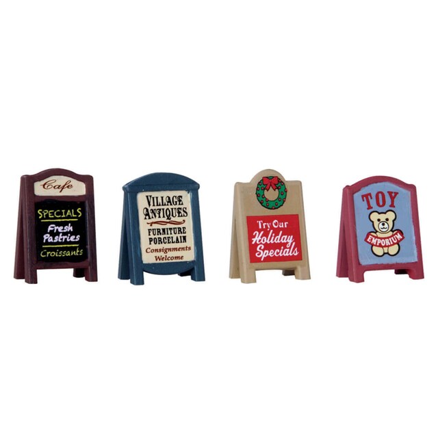 Lemax Village Signs Set/4 | Michaels