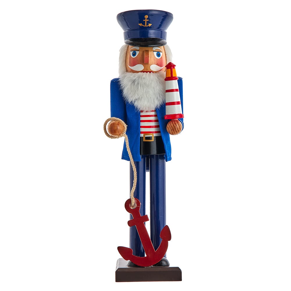 Kurt Adler 15-Inch Sailor Nutcracker with Anchor and Lighthouse | Michaels