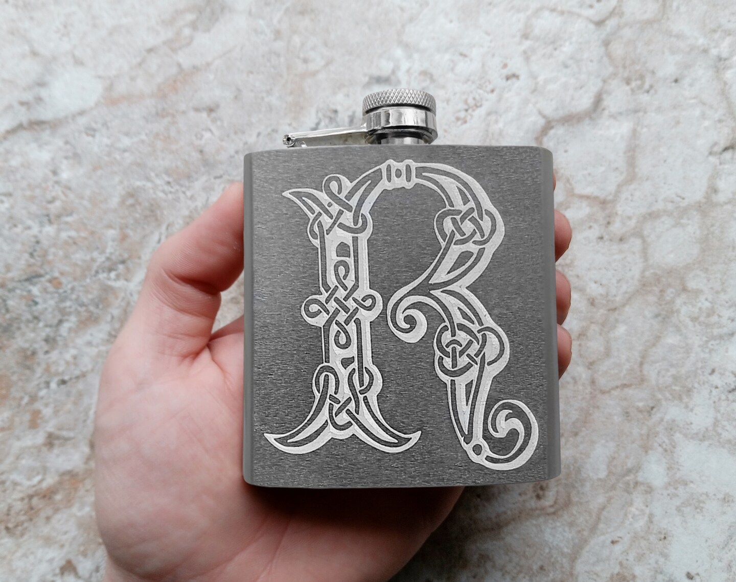 Custom Engraved Flask and Funnel Set Stainless Steel 6 oz Hip Bottle ...