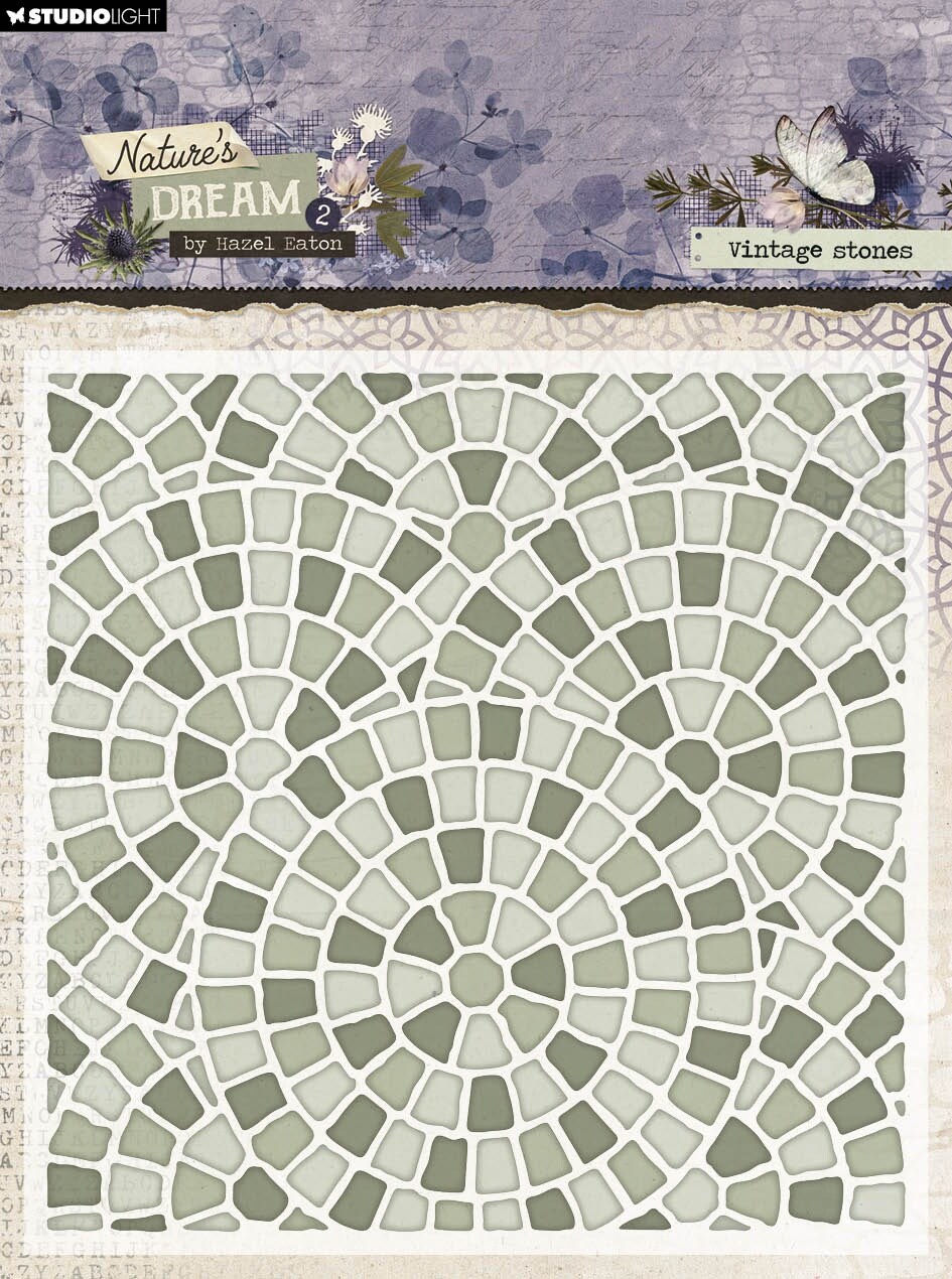 Studio Light Nature's Dream 2 Embossing Folder-Nr. 23, Vintage Stone ...