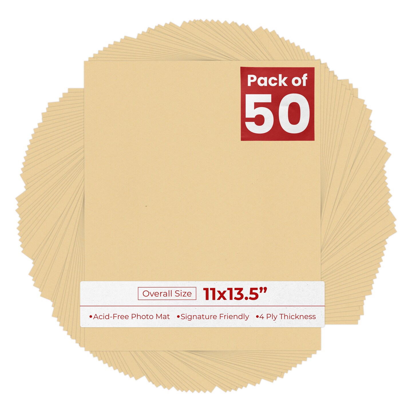 Beige 11x13.5 Uncut Mat Board - Blank Sheets, No Opening, Color: Brown ...