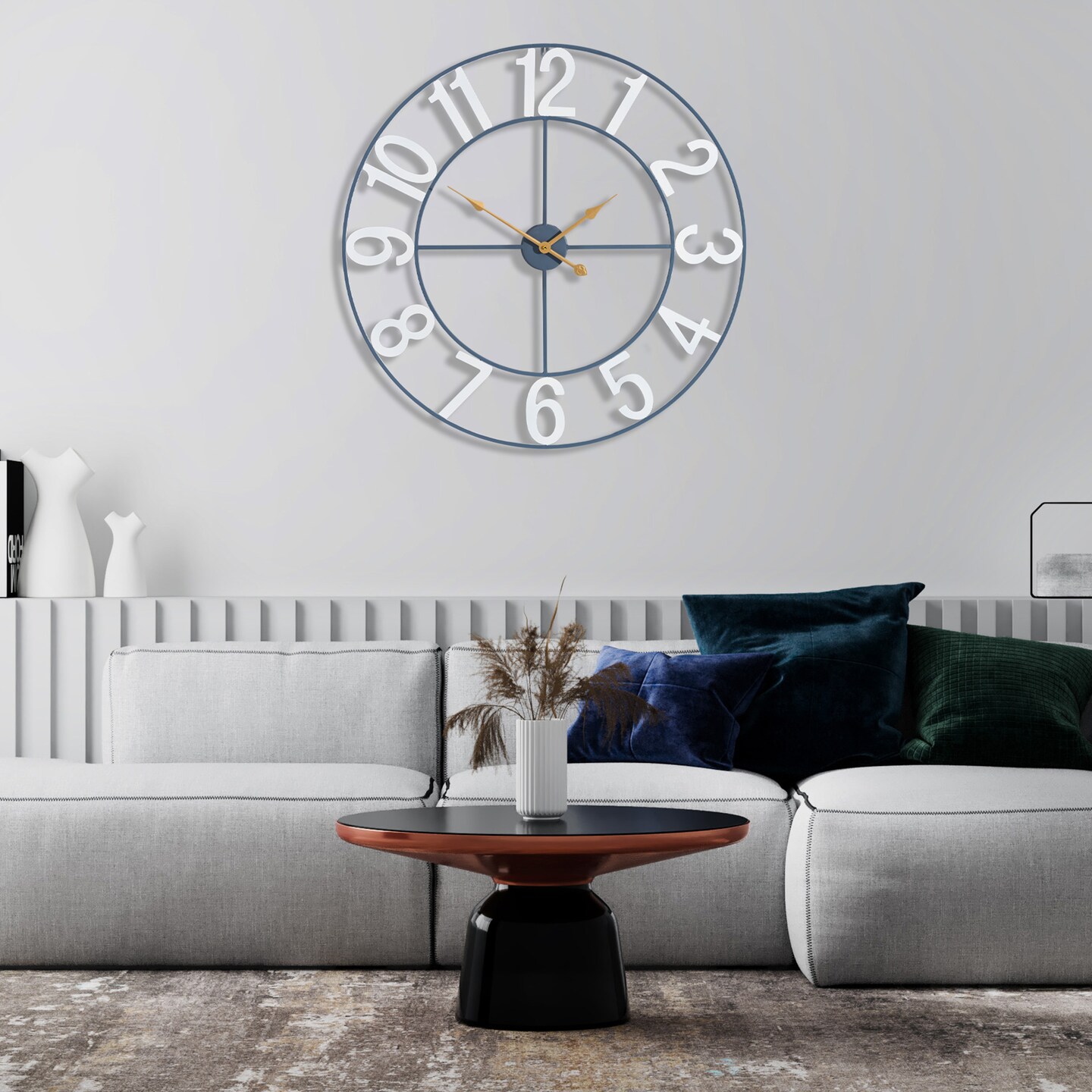 Sorbus Large Wall Clock - 32 inch (81 CM) Battery Operated Analog Wall ...