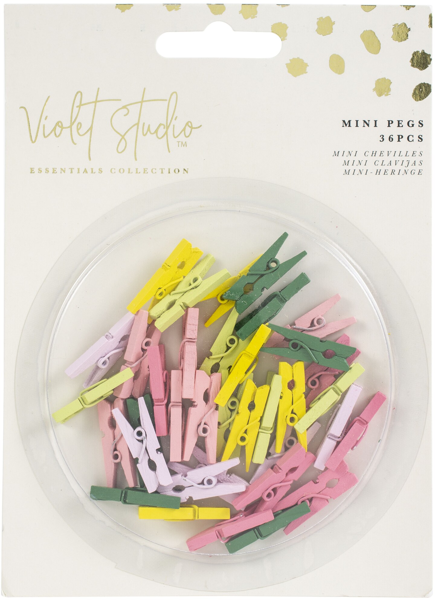 Violet Studio Tropical Mini Pegs 36/Pkg | Michaels