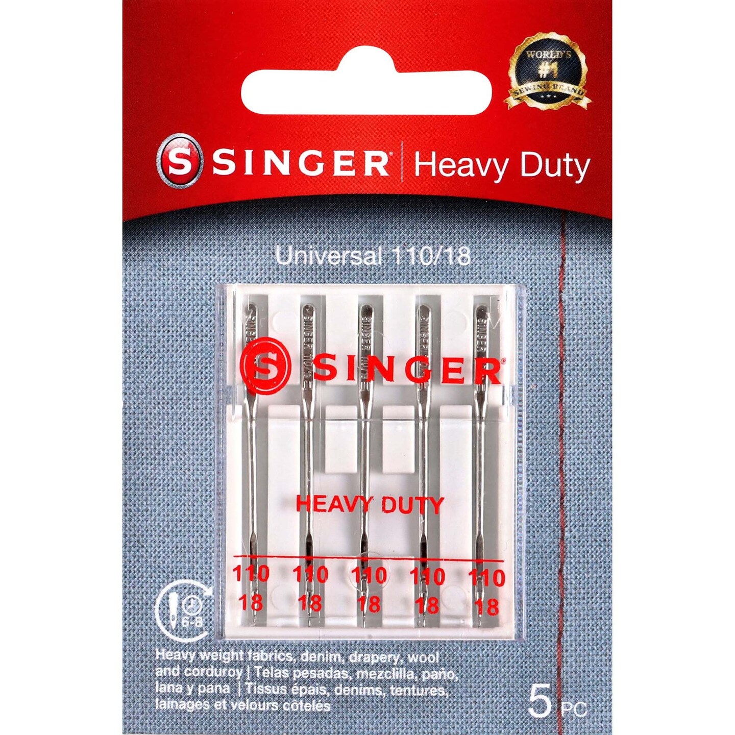 SINGER Universal Heavy-Duty Machine Needles 5/Pkg-Size 18/100 | Michaels