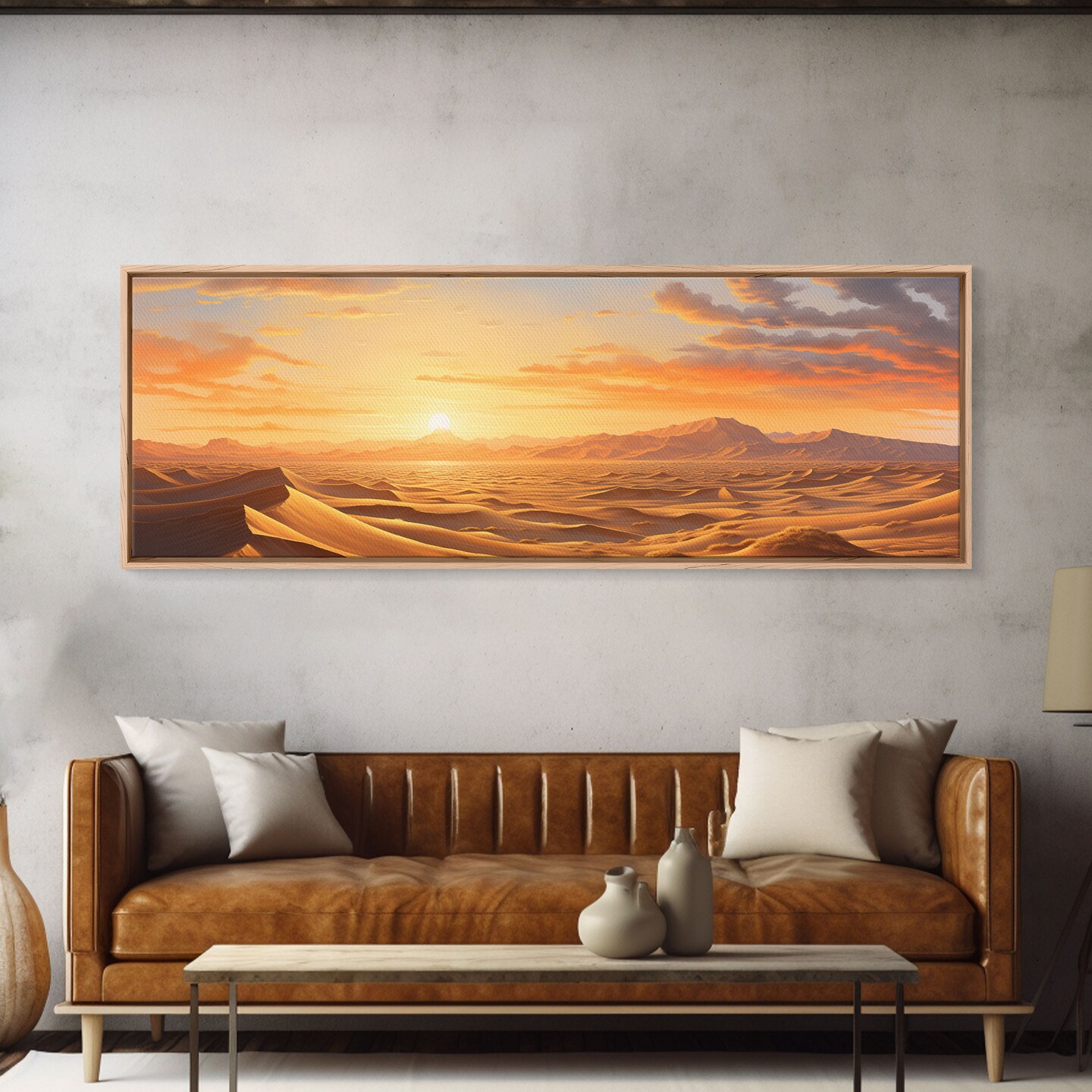 The Sahara Framed Canvas Print Saharan Desert Wall Art Southwestern Decor Modern Farmhouse Art 65 129 MakerPlace by Michaels