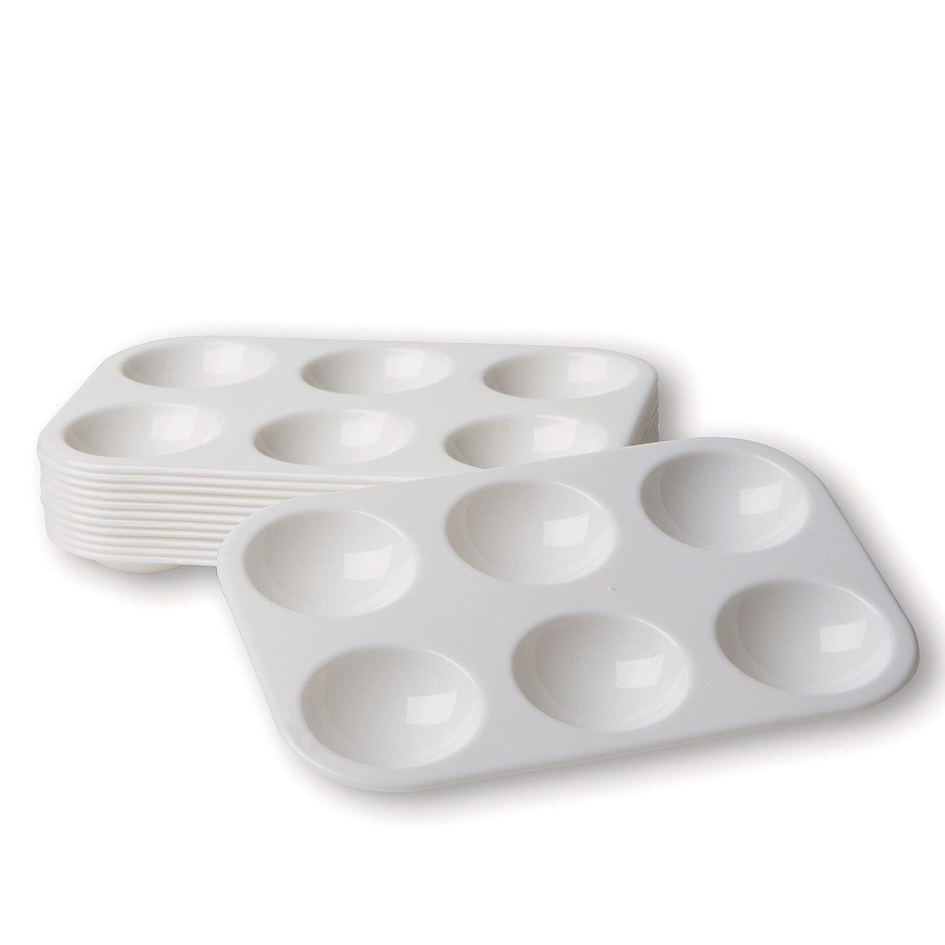 S&S Worldwide White Plastic Paint Mixing or Sorting Tray, Palette for ...