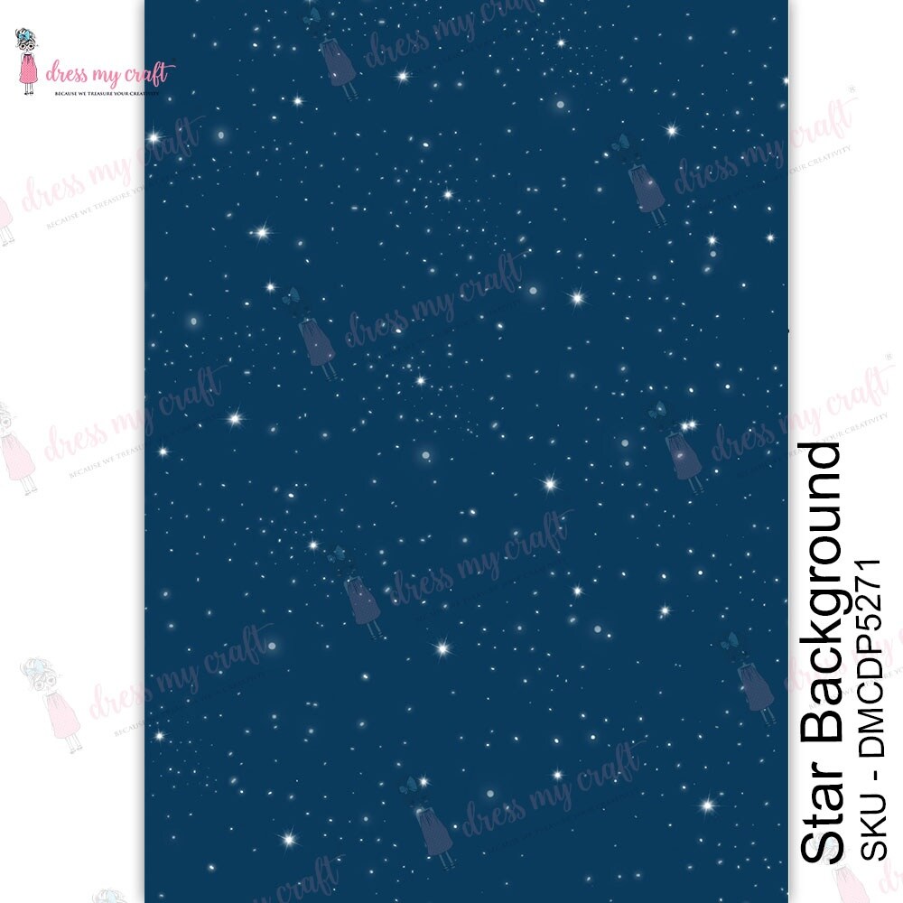 Dress My Craft Transfer Me Sheet A4-Star Background | Michaels