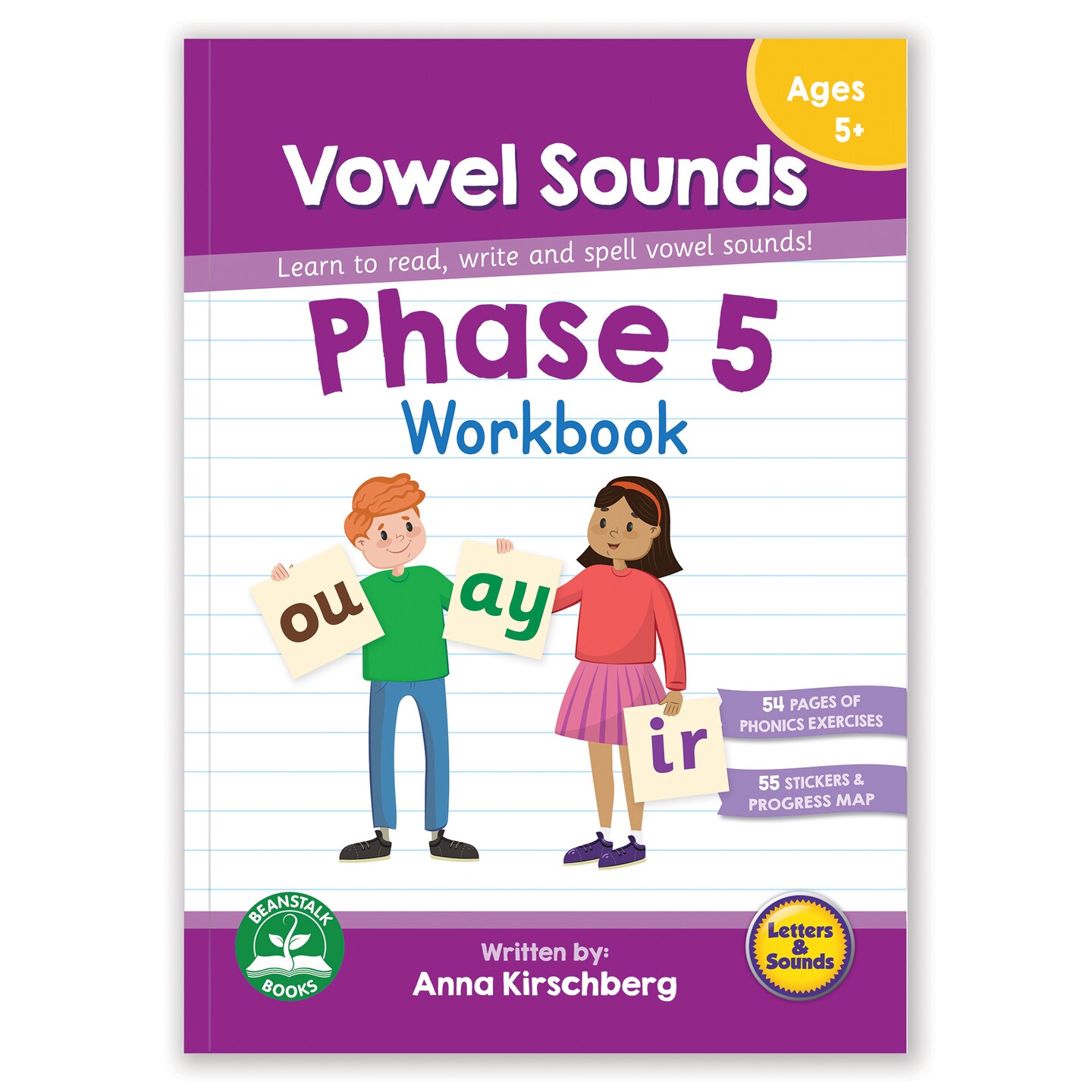 Junior Learning Phase 5 Vowel Sounds Educational Learning Workbook ...