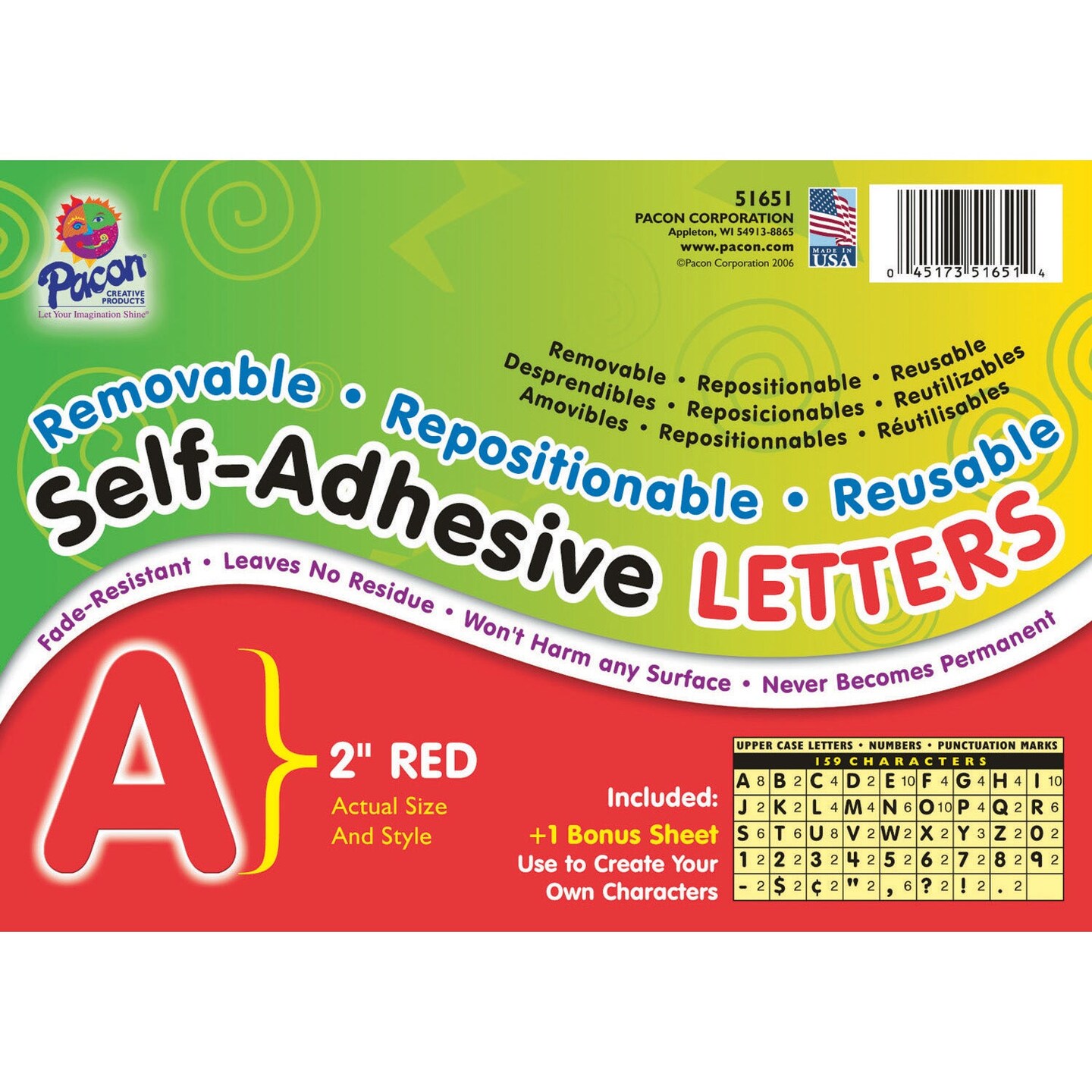 Self-Adhesive Letters, Red, Puffy Font, 2", 159 Characters | Michaels