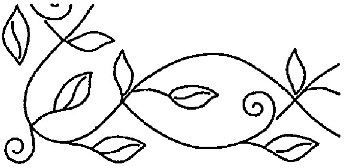 Sten Source Quilt Stencils By Pepper Cory-4.5" Leafy Branch Braid 8"X18 ...