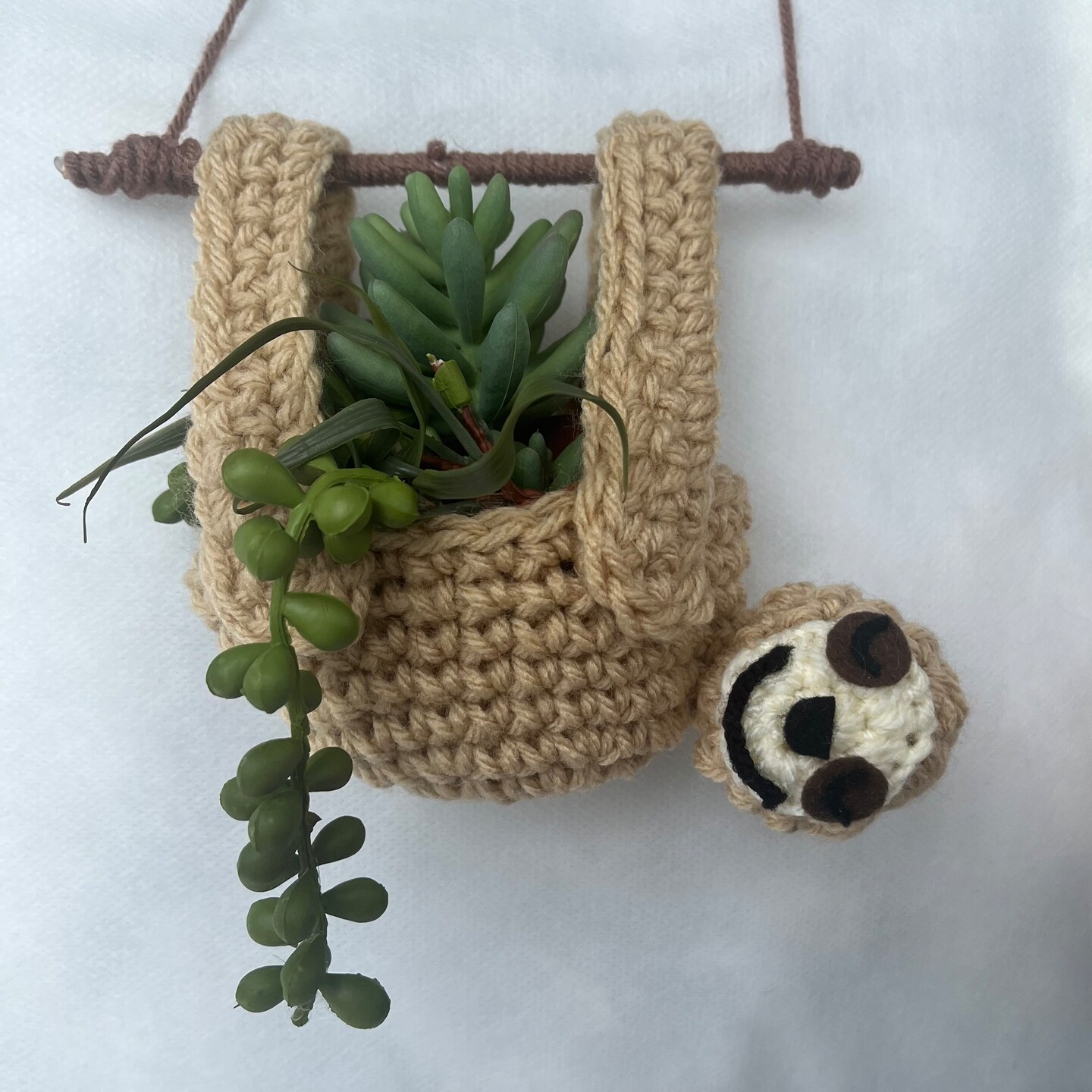 Hanging Sloth Planter, Sloth Plant Hanger, Hanging Planter, Animal ...