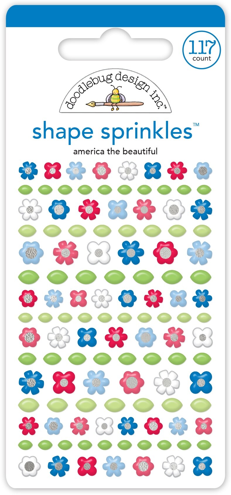 Doodlebug Sprinkles Adhesive Enamel Shapes-America The Beautiful, Hometown USA | Michaels