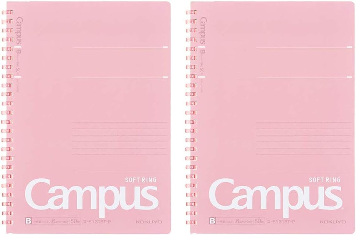 Campus Soft Ring Notebook, A5, B 6Mm Dot Ruled, 29 Lines, 50 Sheets ...