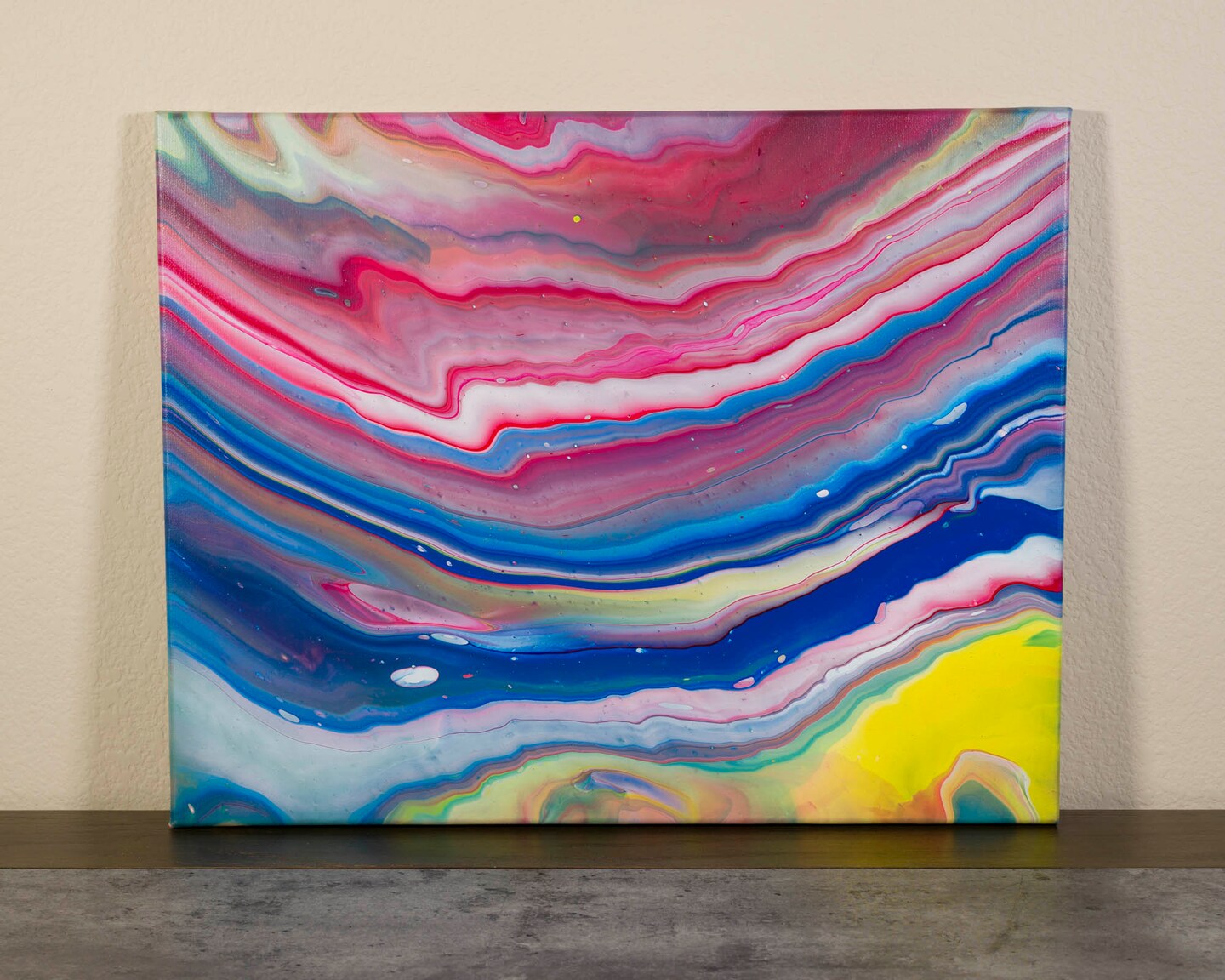 Primary Pathways | Original Pour Painting, Acrylic Fluid Art, Pour Art ...